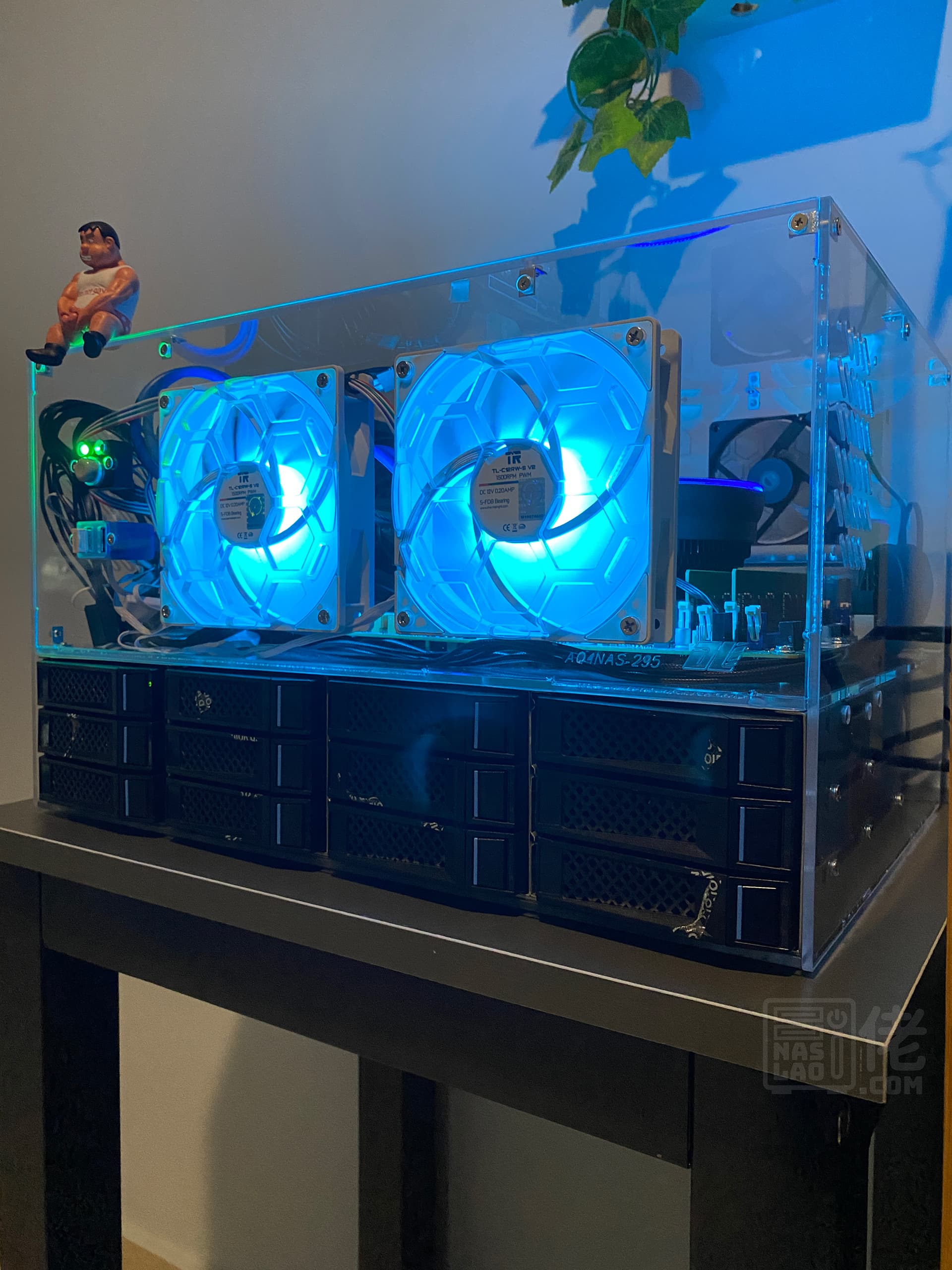 浪潮硬盘笼透明亚克力机箱组12盘位NAS - 常规 - NAS佬